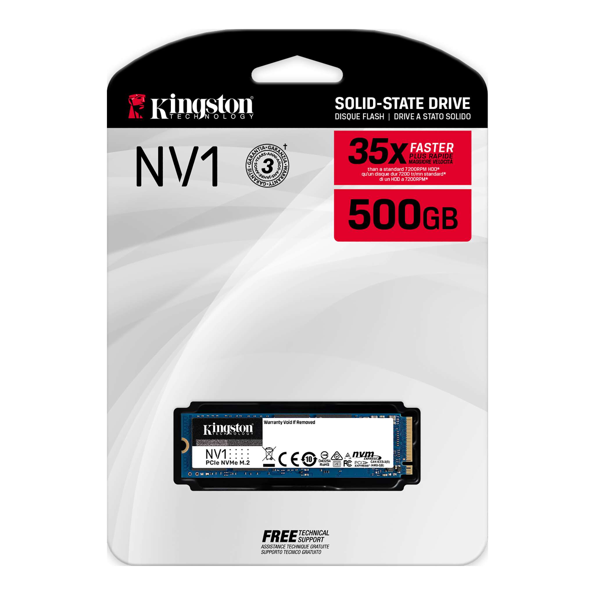 Kingston NV1 SSD M 2 Interne 500GB Webeex Informatique